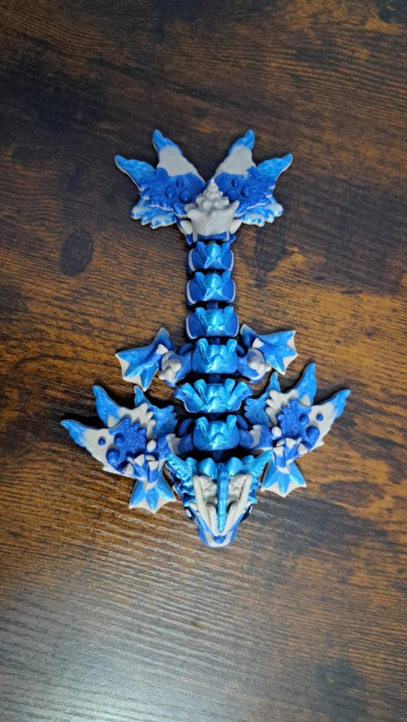 Baby Ocean Dragon – Articulated 3D Printed Figurine - Sandy Tan ...