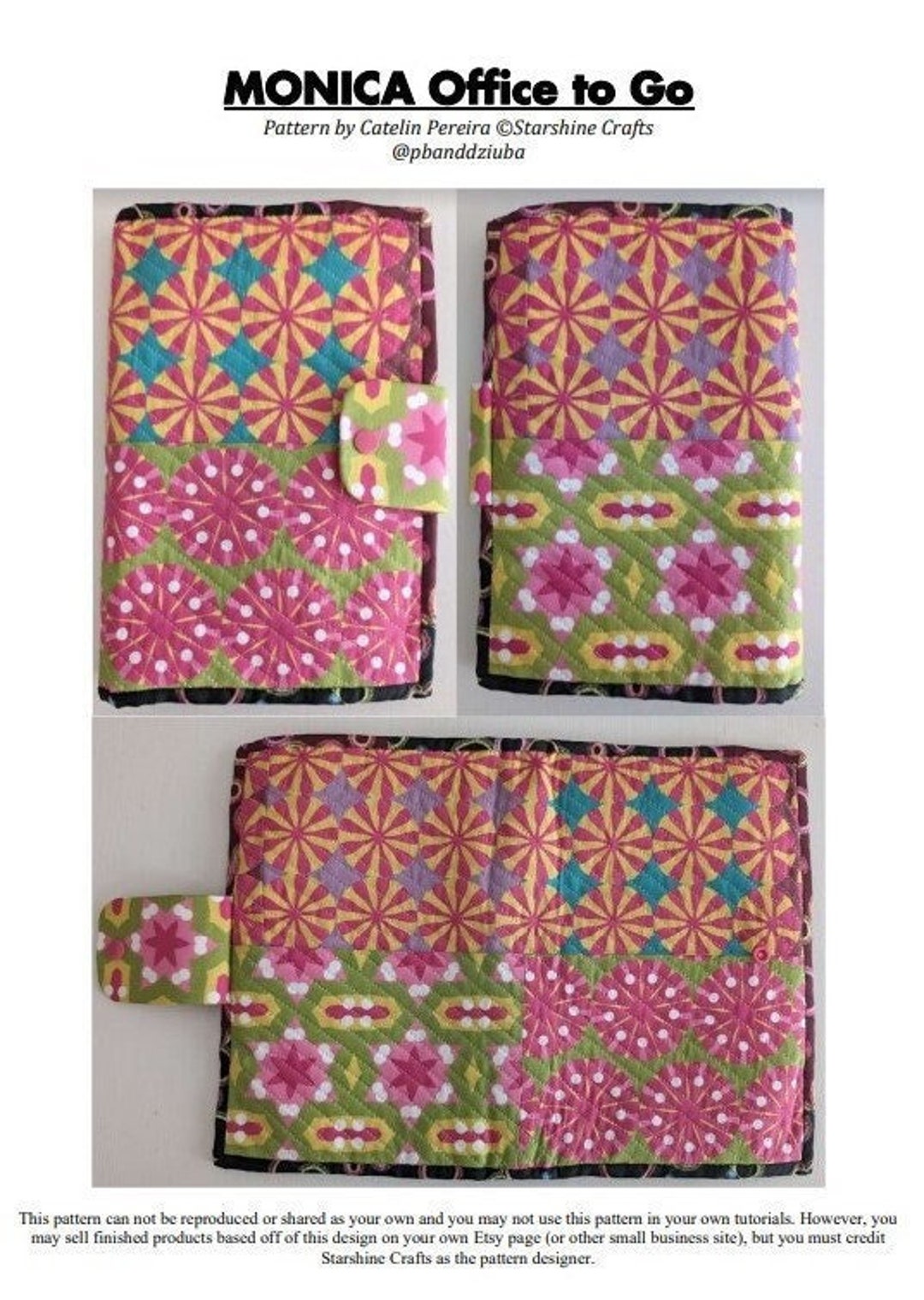 MONICA Office to Go Organizer PATTERN PDF - Etsy