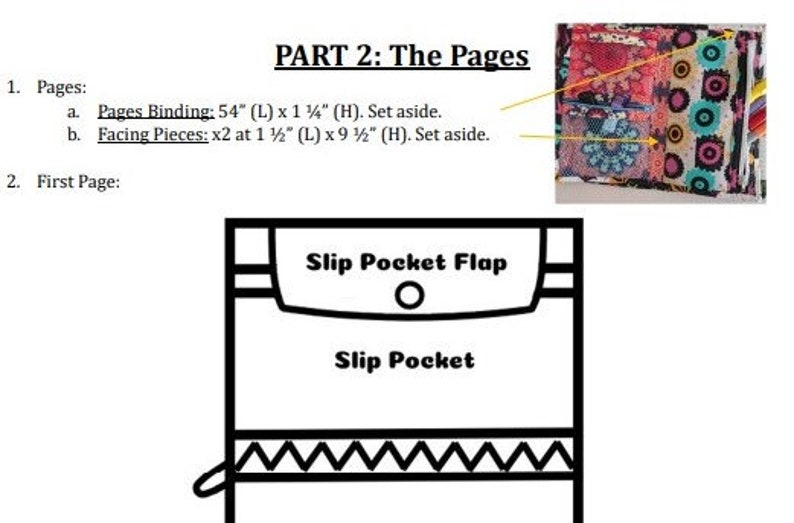 MONICA Office to Go Organizer PATTERN PDF - Etsy