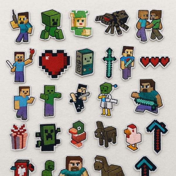 Pixel Art Pins - Etsy