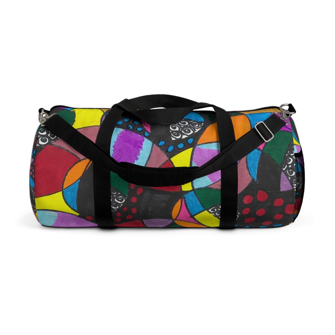 Vibrant Art Duffel Bag for Travel, Gym, Weekend Getaways, Colorful Tote ...