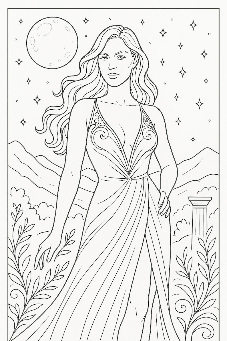 A Fae Court Coloring Book - Etsy