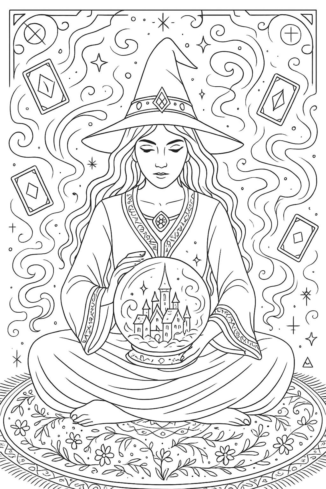Spells, Starlight & Stillness: A Witch’s Coloring Book of Quiet Magic ...