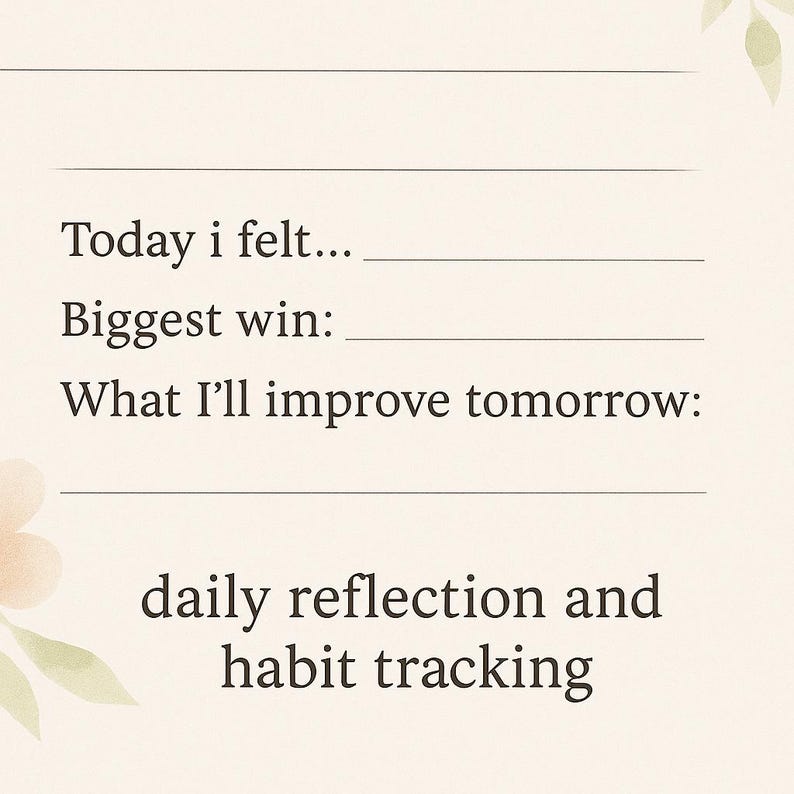 Digital Detox Planner – Printable Reflection - Screen Time Tracker • A4 ...