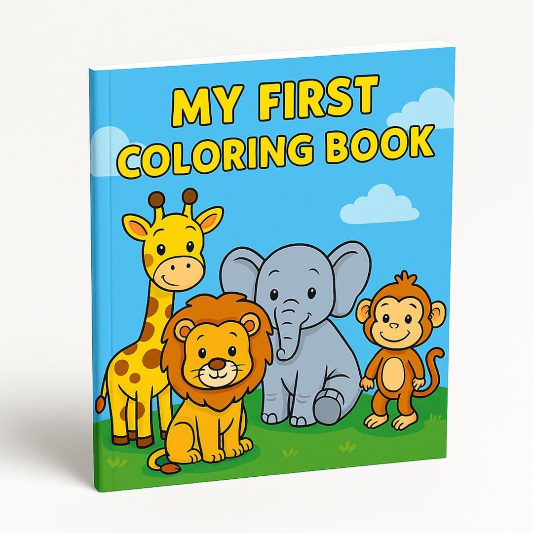 Printable Jungle Animals Coloring Book for Kids – 15 Cute Animal Pages ...