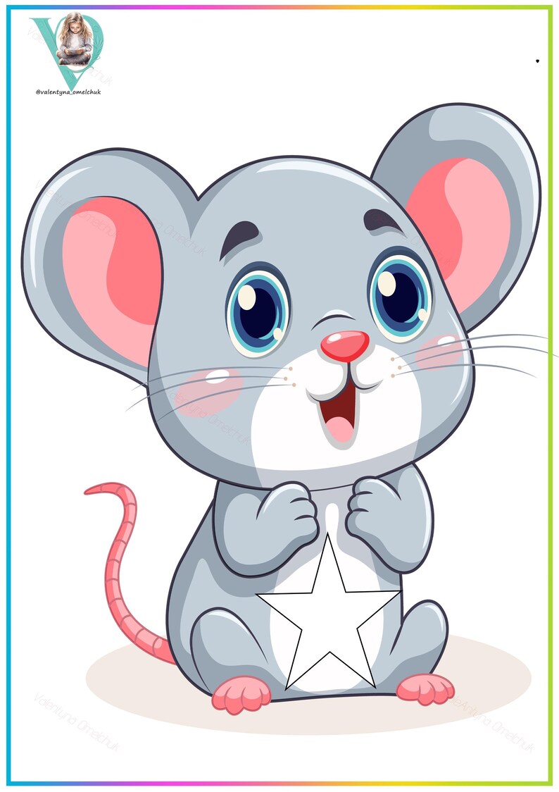 Montessori Shape Matching Game: Feed the Mouse Printable (PDF Download ...