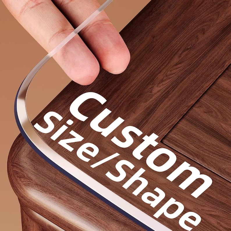 Custom Size Table Protector Cover, PVC Protector Mat for Dining Table ...