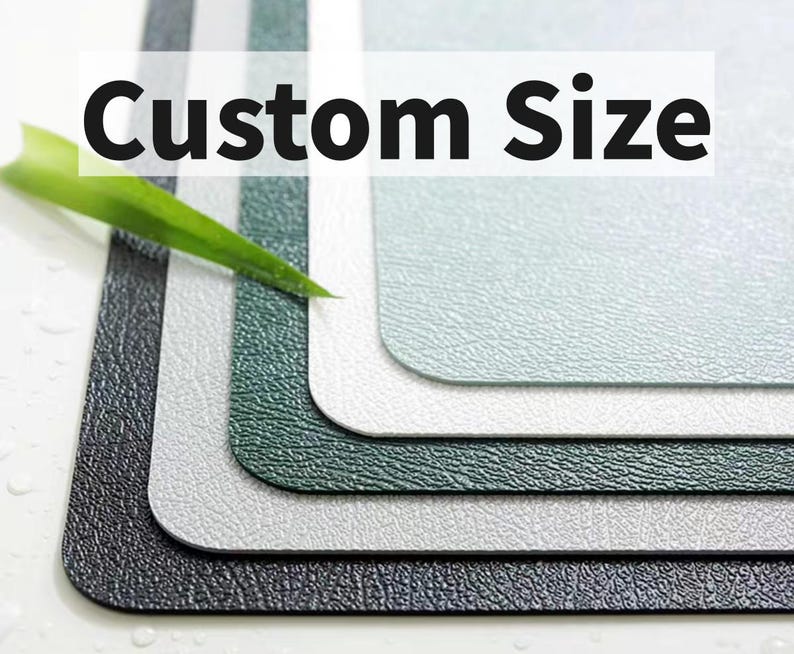 Custom Table Protector, Cut to Shape Waterproof Desk Mat, Kitchen ...
