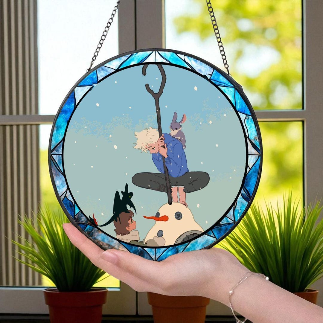 Star Glass Suncatcher: Pastel Sky Window Art, Whimsical Kids Room Decor ...