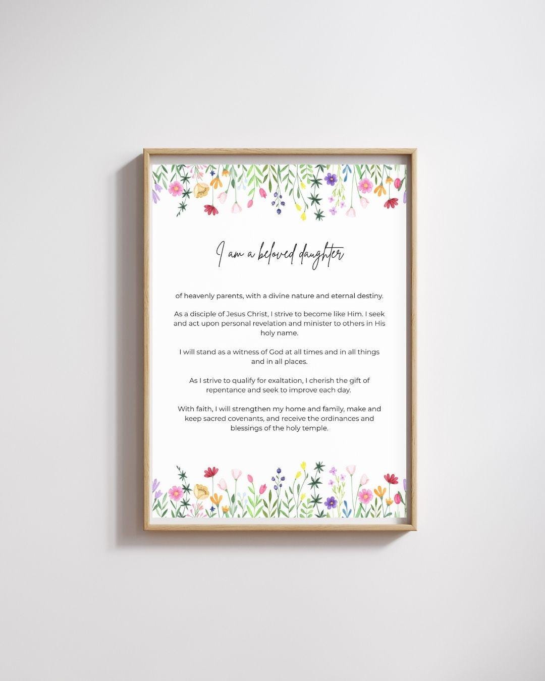 LDS Young Women Theme 2026 | Multiple Size Download | Watercolor Floral ...
