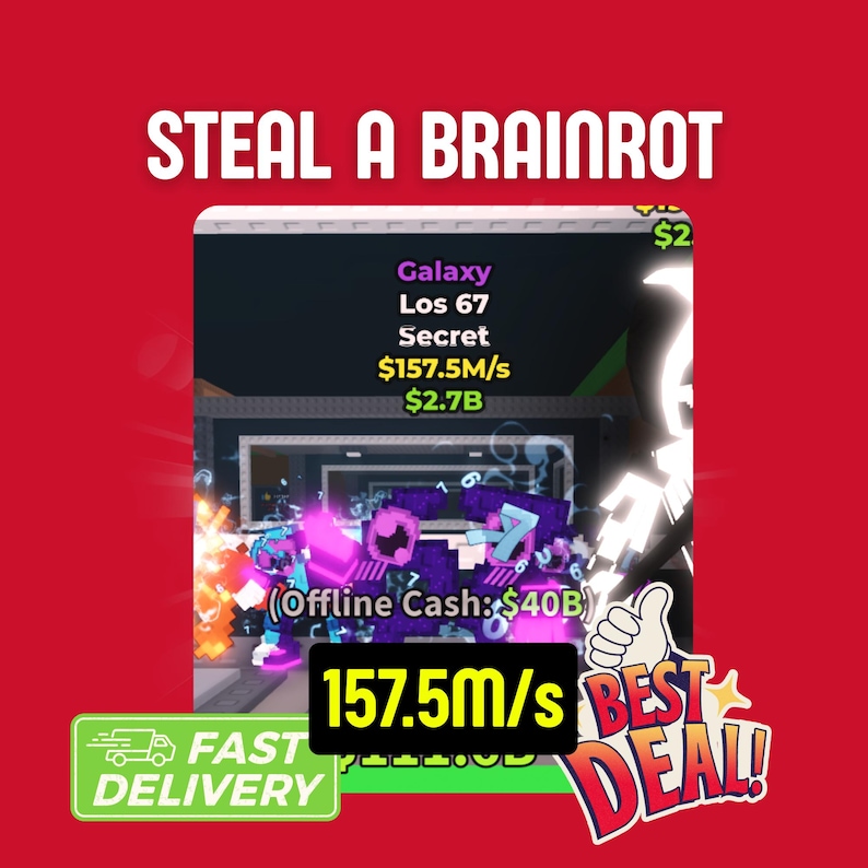 157.5m/s | LOS 67 | SECRET - Steal a Brainrot / SAB | Fast Delivery ...