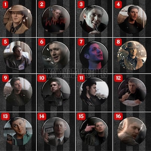 Dean Winchester Build A Pin Bundle | Sam Supernatural Castiel Destiel ...