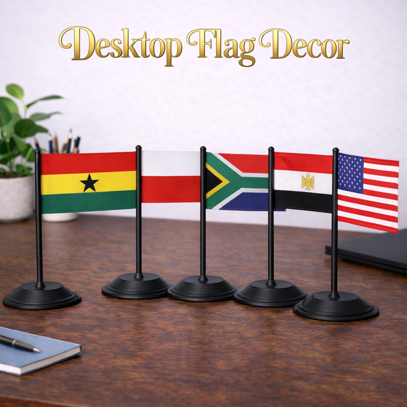 Desktop Flag Decor, Custom Country Flag, 3D Printed Desk Flag, Office ...
