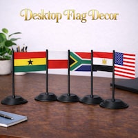 Custom Desk Top Flag Set - Centerpiece Flag Personalized Advertising ...
