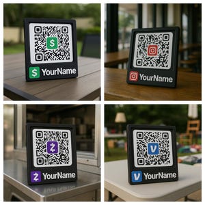 Customizable QR Code Stand - Etsy