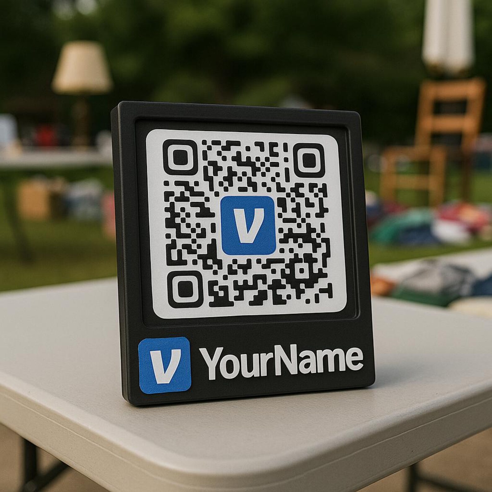 Customizable QR Code Stand - Etsy