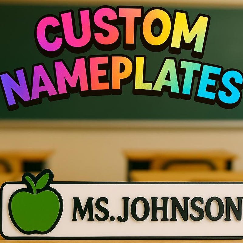 3d Name Placard - Etsy