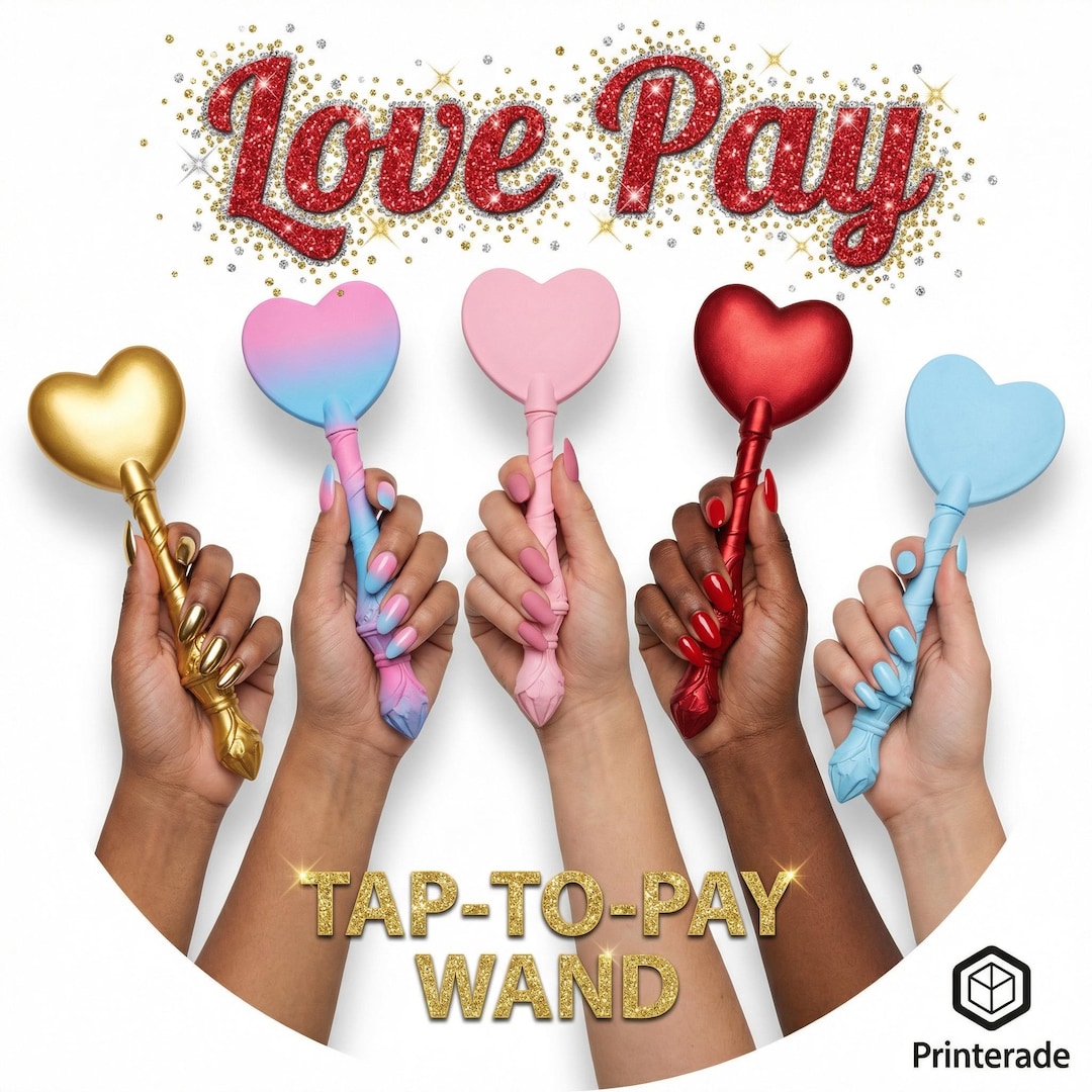 Tap-to-pay Love Wand – Credit & Debit Card Holder for Pranks, Raves ...