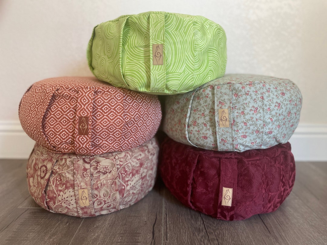 Zafu, Meditation Cushion, Yoga Prop, W/ Removable Cover - Etsy