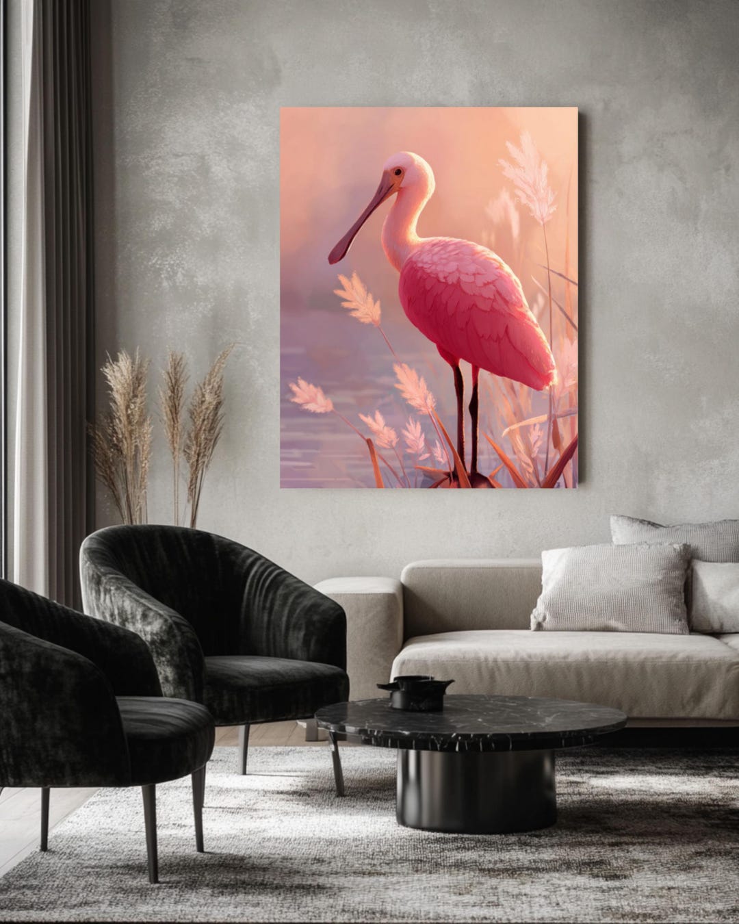 Pink Spoonbill Bird Art – Cute Pastel Cartoon Style | Skottie Young ...