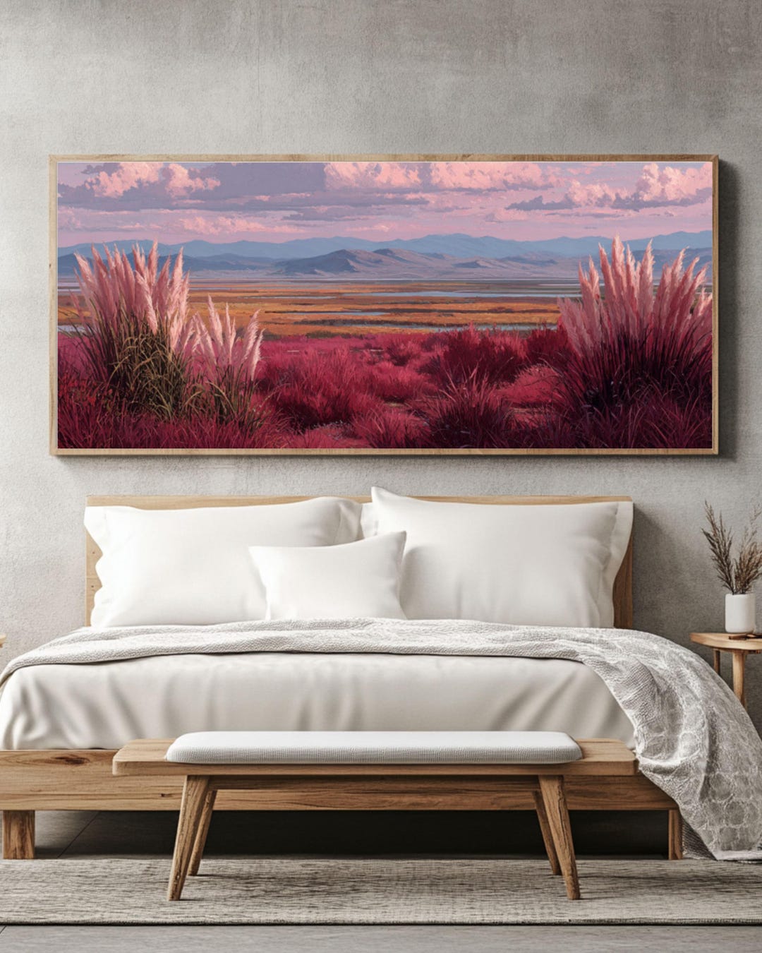 Distant Hills Landscape Painting: Pongrátz Rizk Gurney Style Art - Etsy