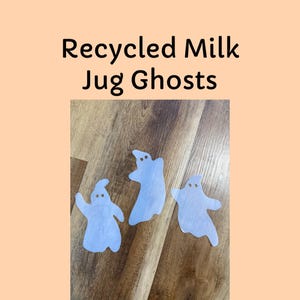 Recycled Milk Jug Ghost Craft for Halloween Decor Indoor/outdoor - Etsy