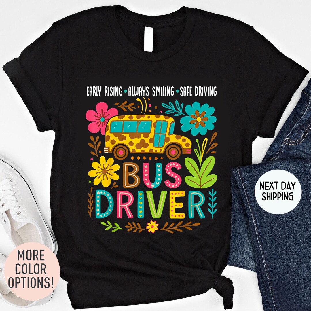 School Bus Shirt, Bus Driver T Shirt, School Bus Driver, Bus Driver ...