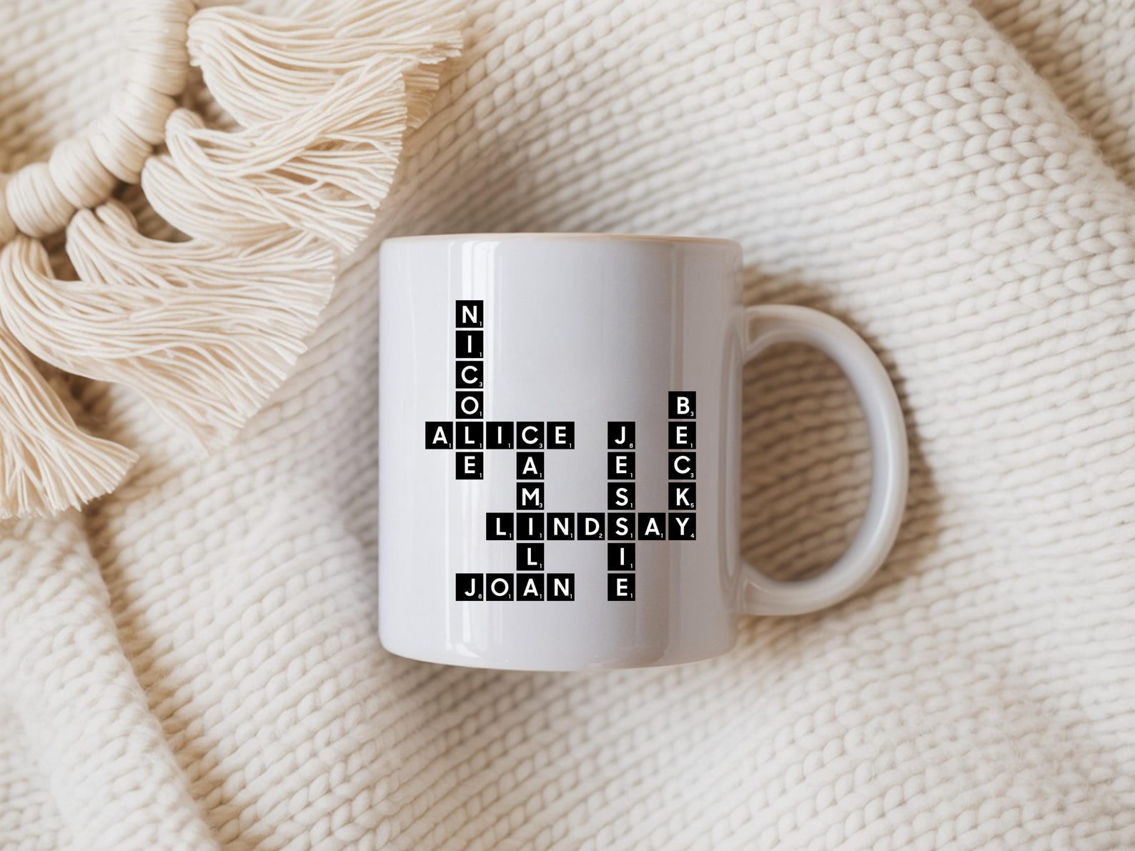 Personalized Best Team Scrabble Mug, Best Team Mug Scrabble Mug, Team ...