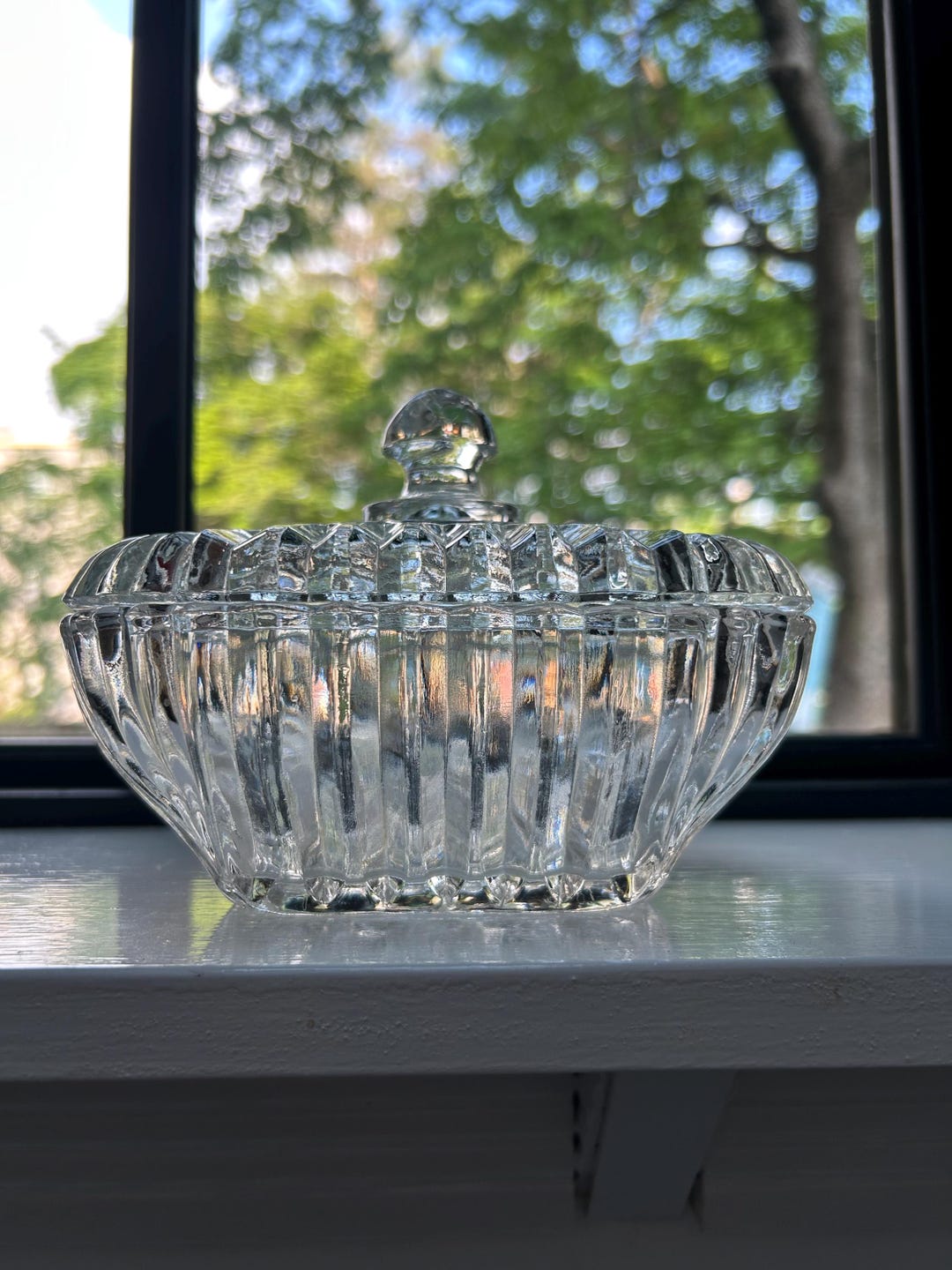 Anchor Hocking Square Candy Dish With Lid, 6.25" X 2.5" Tall Base VGC ...