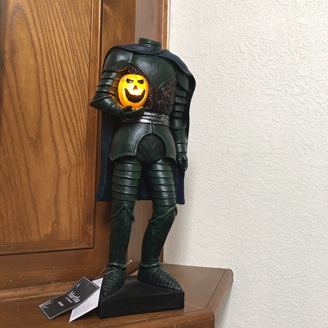 Headless Horseman Statue Lighted 20 Halloween Light up - Etsy