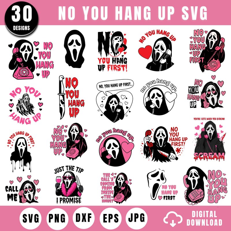 Funny Ghostface on Phone - Etsy