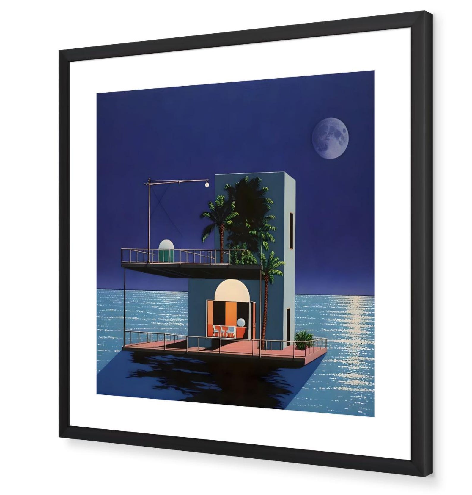 Sea Hotel Deux, Mr. Stix SIGNED PRINT Guy Billout X Hiroshi Nagai X ...