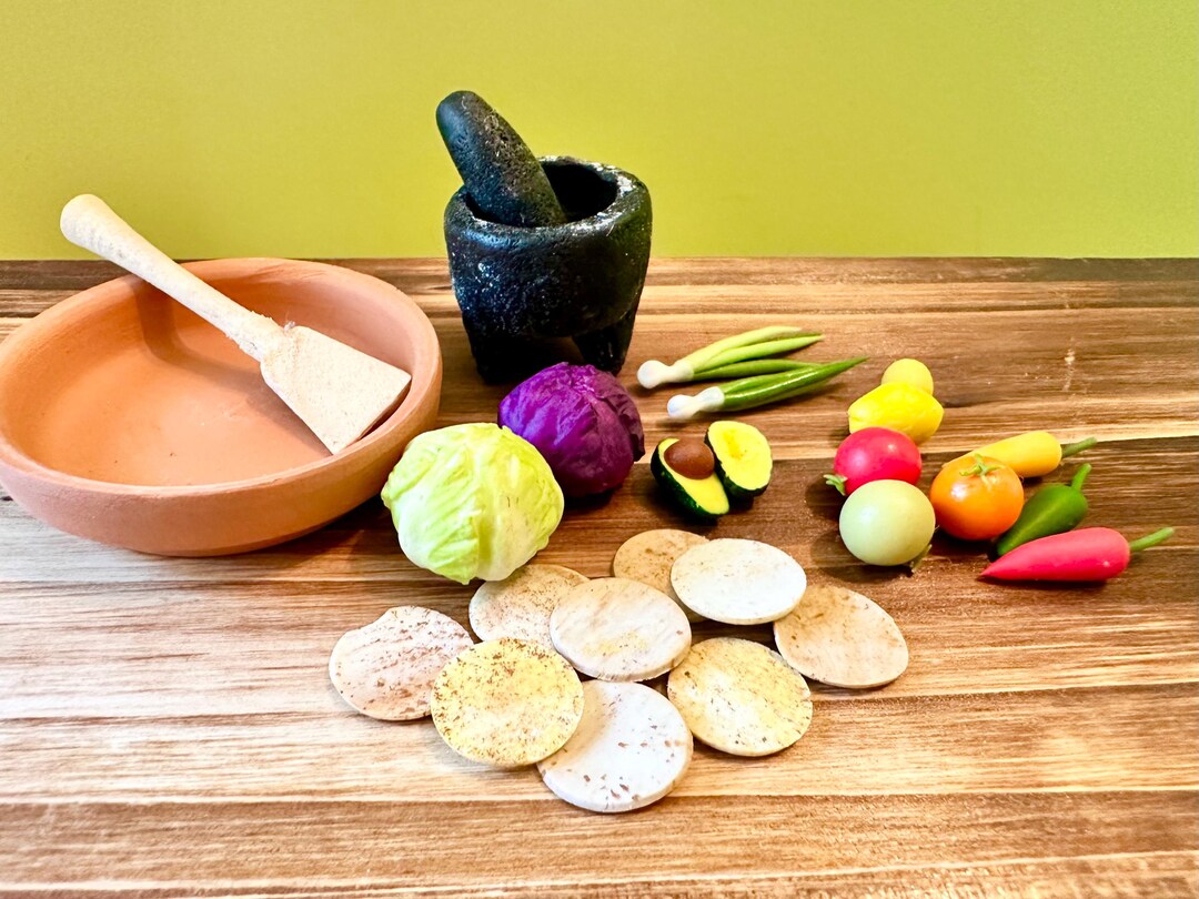 Mexican Guacamole Kit Miniature - Etsy