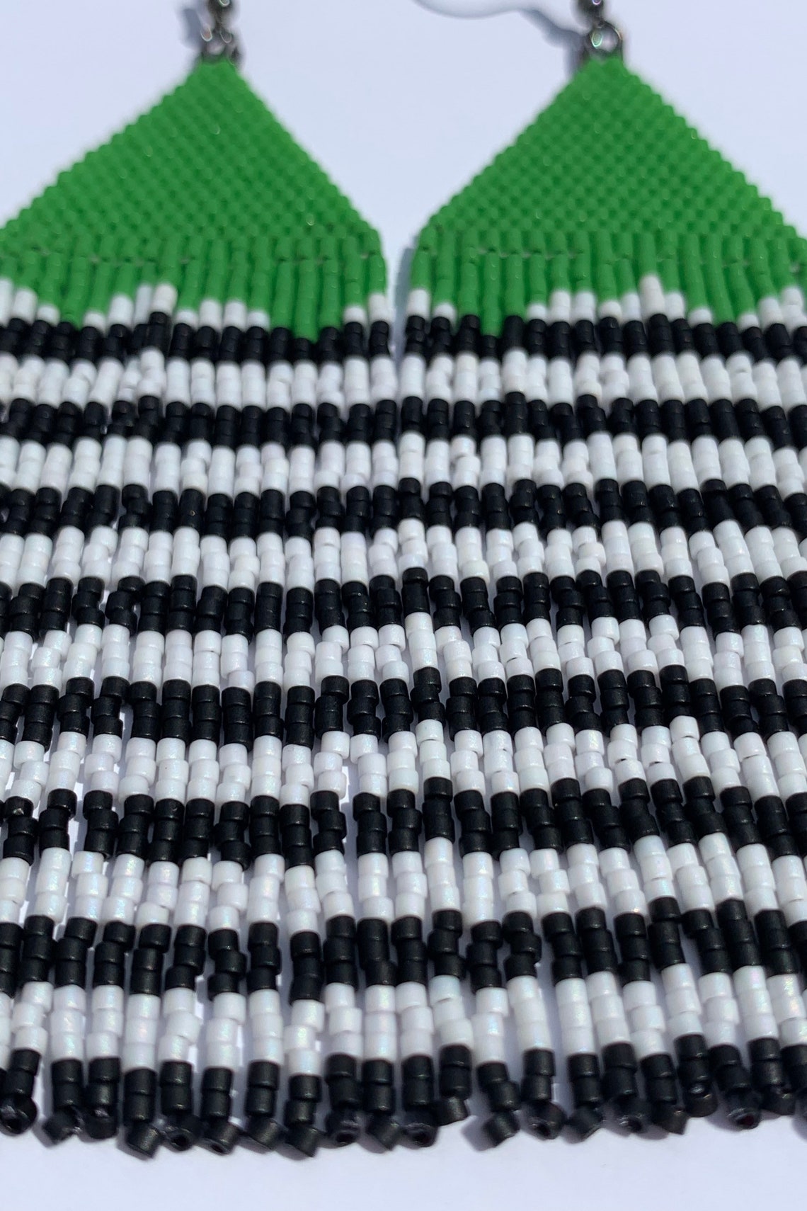 Tim Burton Earrings Sandworm Earrings Handmade Beaded - Etsy