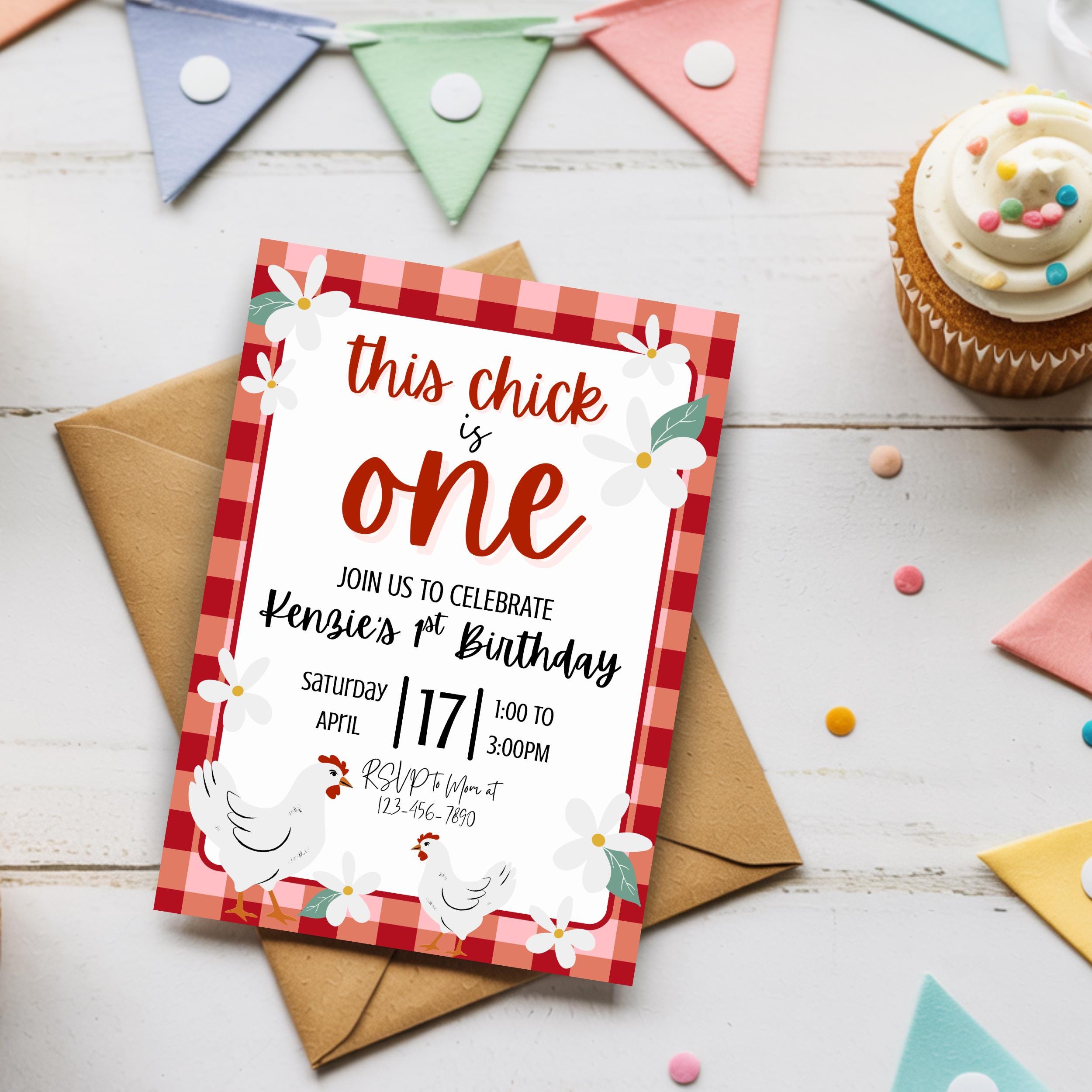 Customizable 1st Birthday Invitation | Editable Canva Template | “this ...