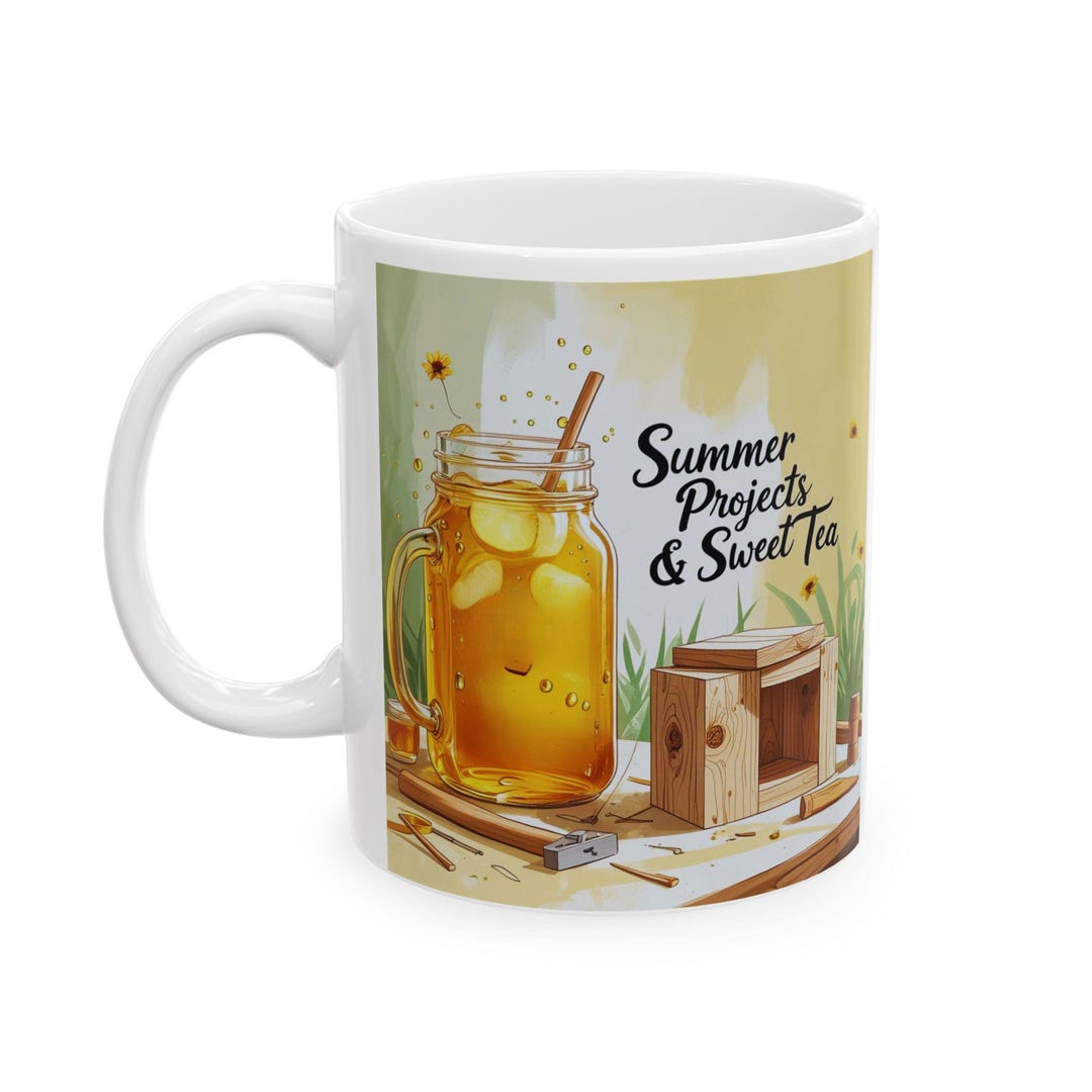 Summer Vibes Ceramic Mug, Cute Summer Gift, Sweet Tea Coffee Cup ...