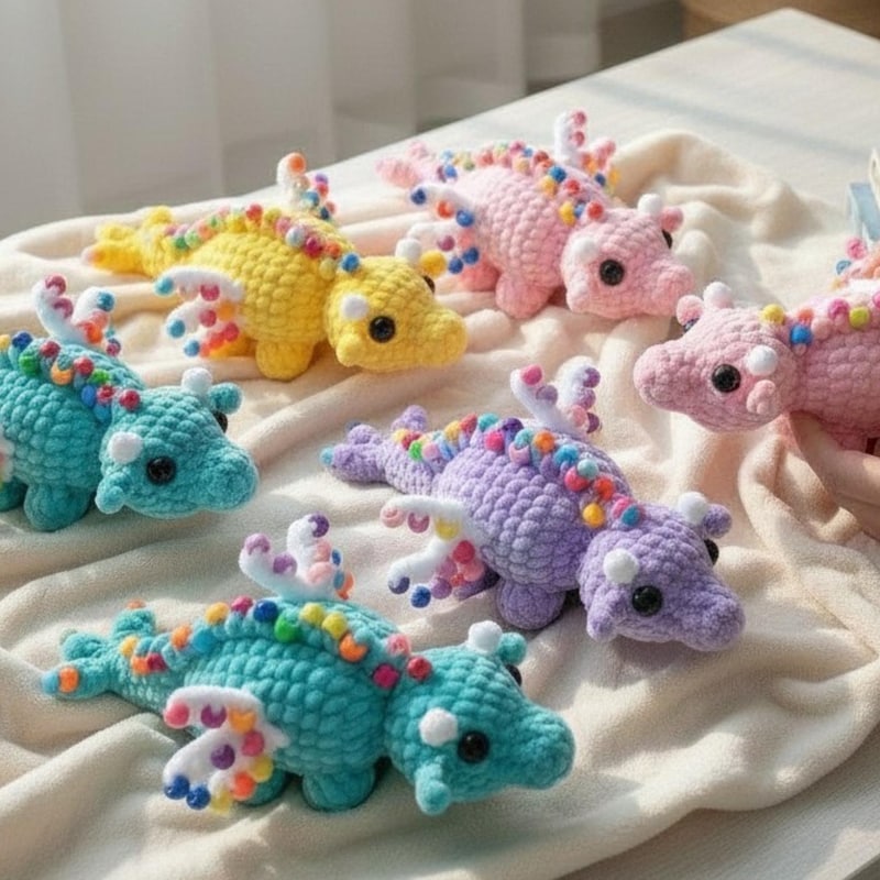 Dragon Miniature Crochet - Etsy