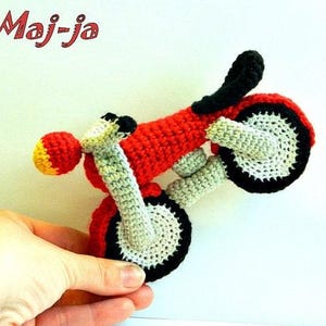 Amigurumi Pattern Motorcycle, Amigurumi Motorbike, Transportation ...