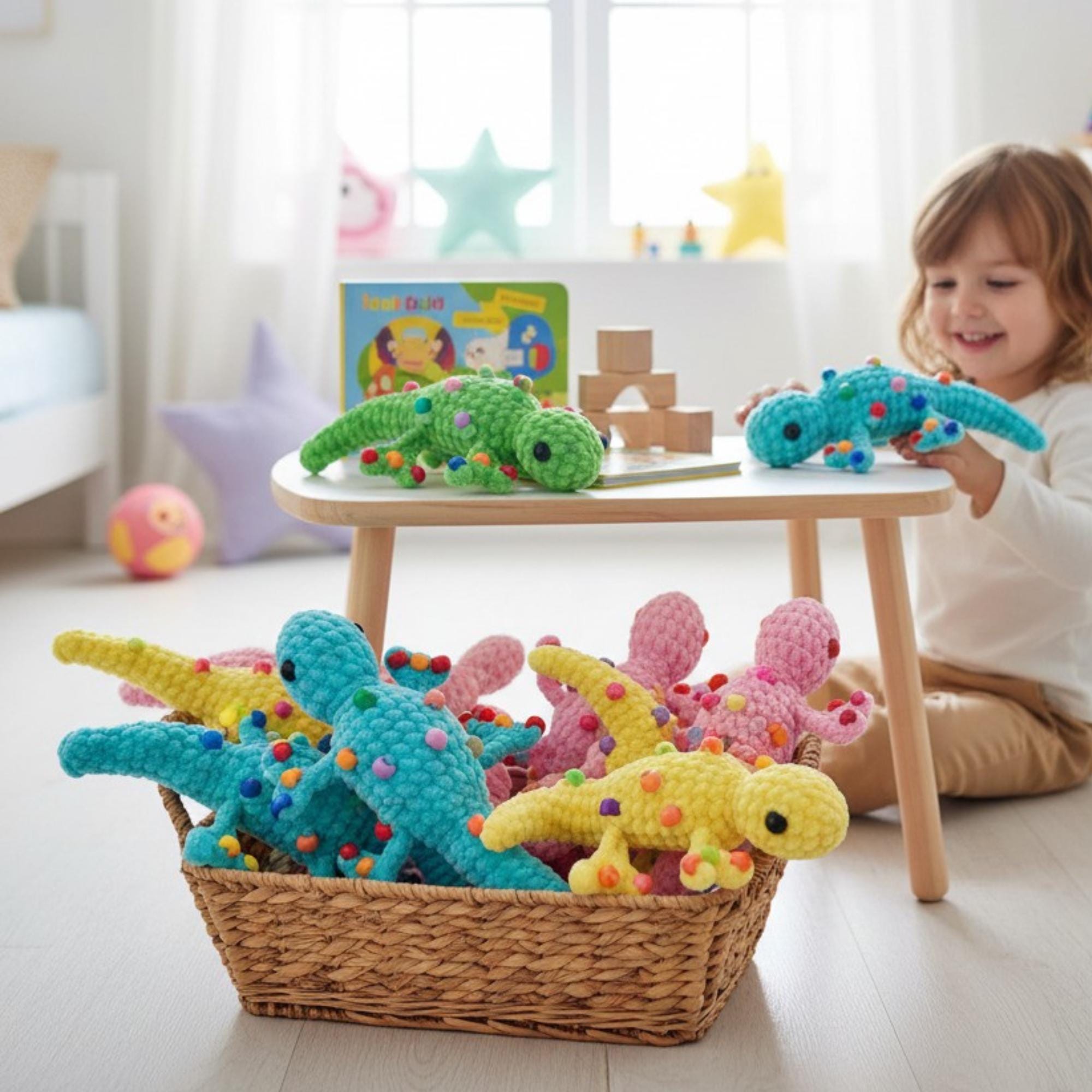 No Sew Lizard Crochet Pattern PDF Beginner Friendly Gecko Amigurumi ...