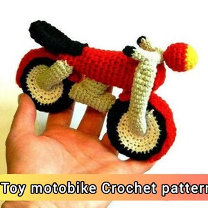 Amigurumi Pattern Motorcycle, Amigurumi Motorbike, Transportation ...
