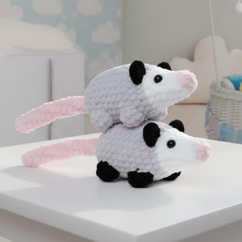 Possum Plush Keychain - Etsy