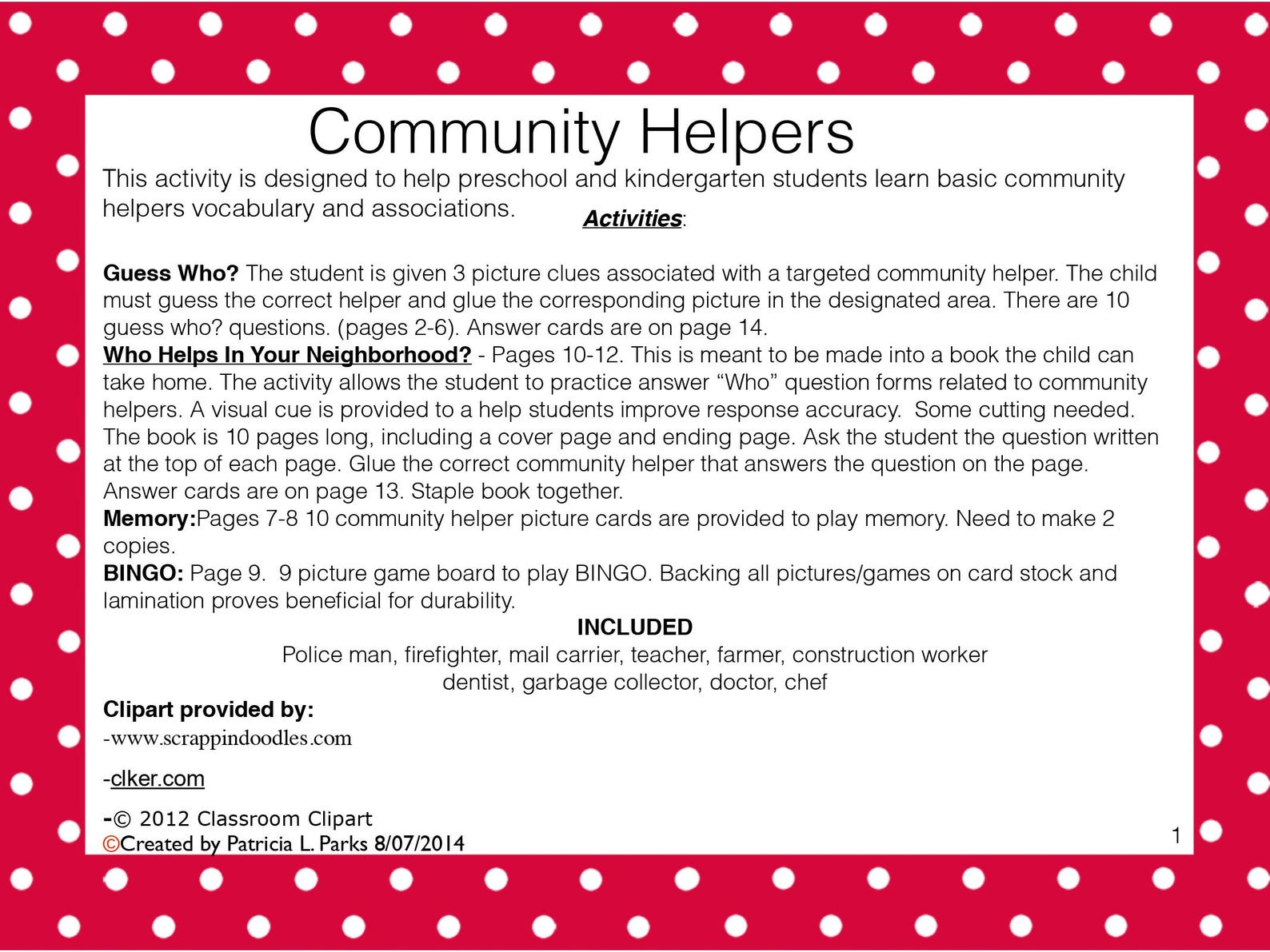 Community Helpers Digital Activity | Speech Therapy Printable ...