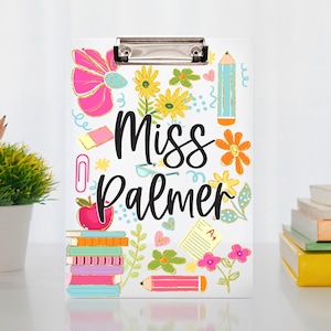 Personalized Teacher Appreciation Gift, Custom Boho Floral Teacher ...