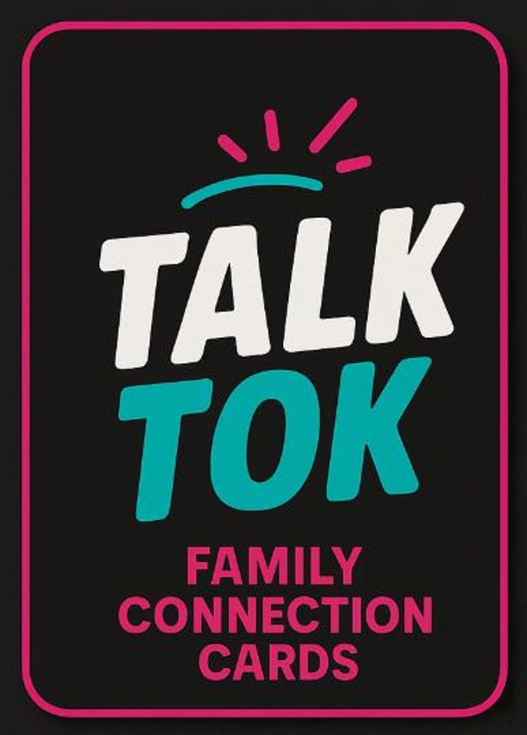 Talktok Family Connection Cards - Etsy