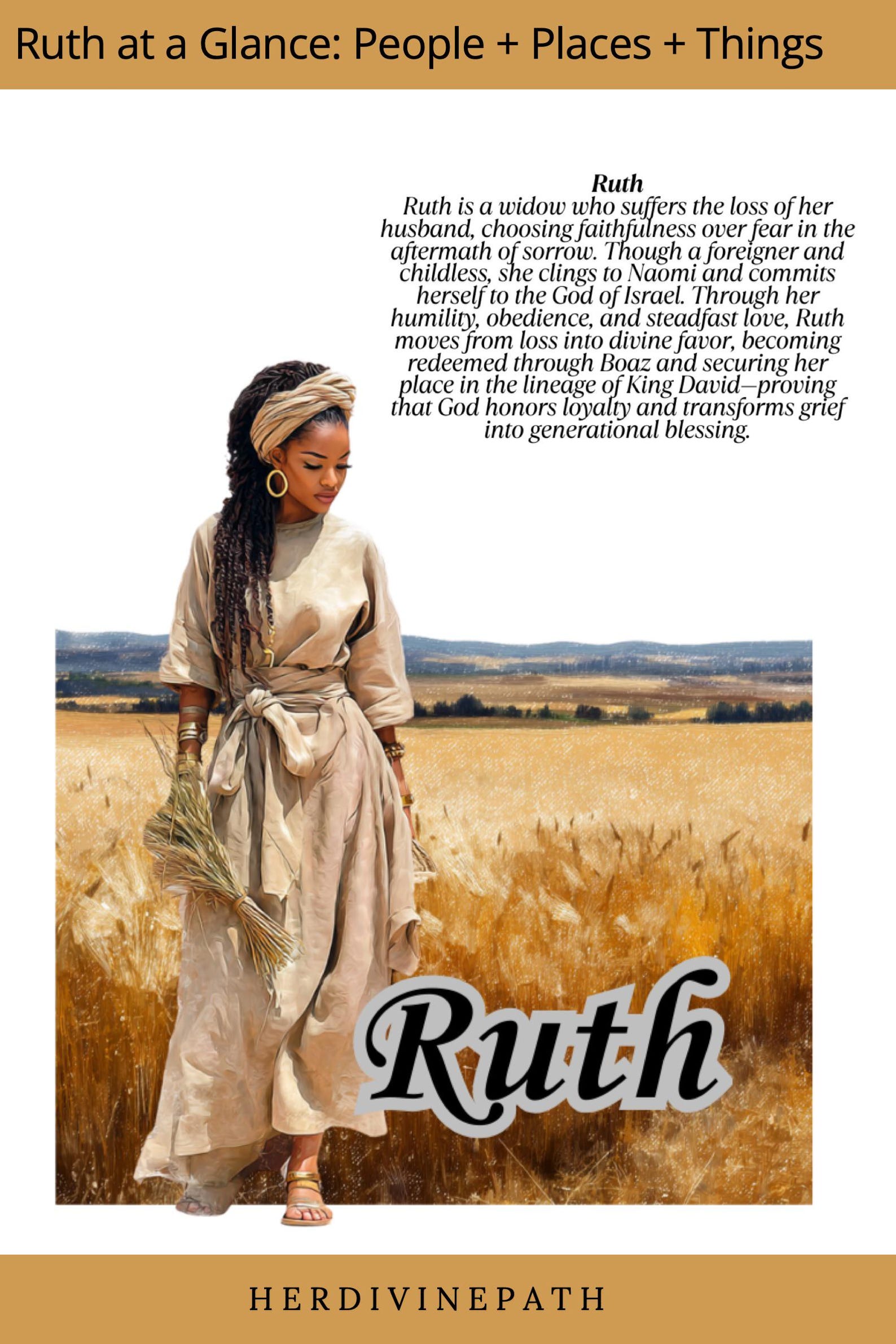 Ruth Bible Characters, Places, Things Digital Stickers/faith Based ...