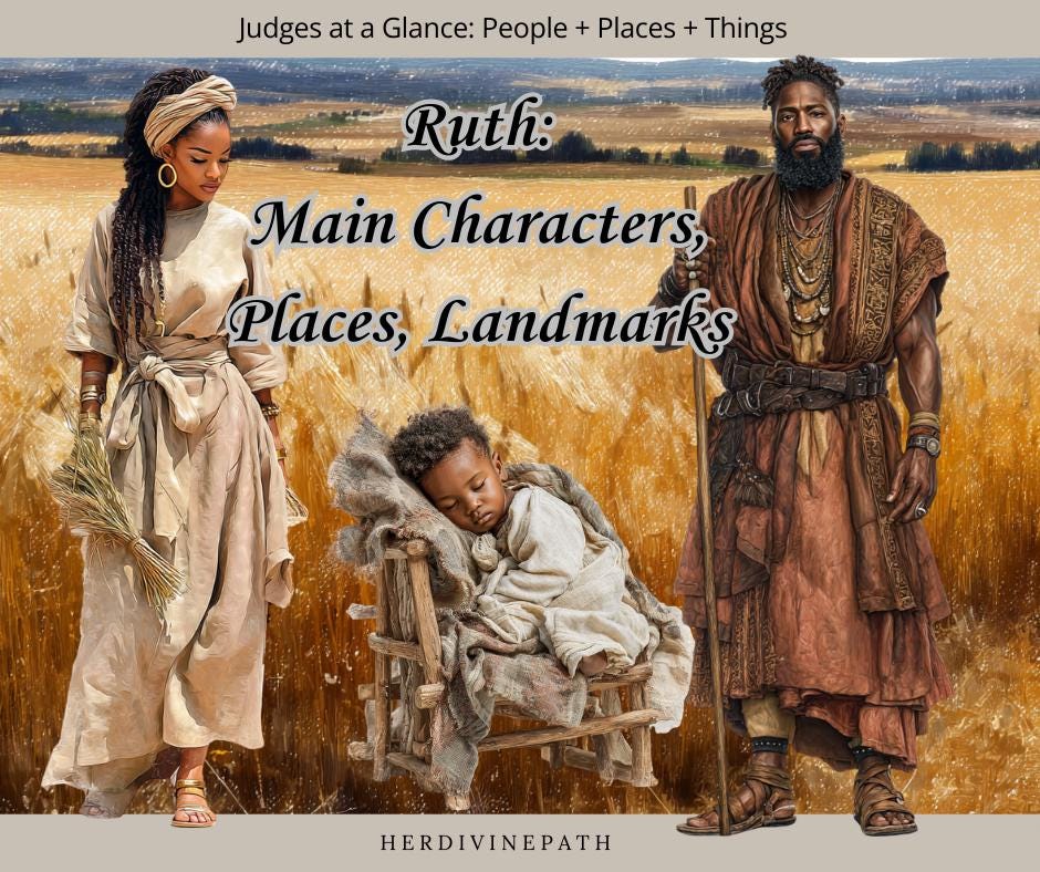 Ruth Bible Characters, Places, Things Digital Stickers/faith Based ...