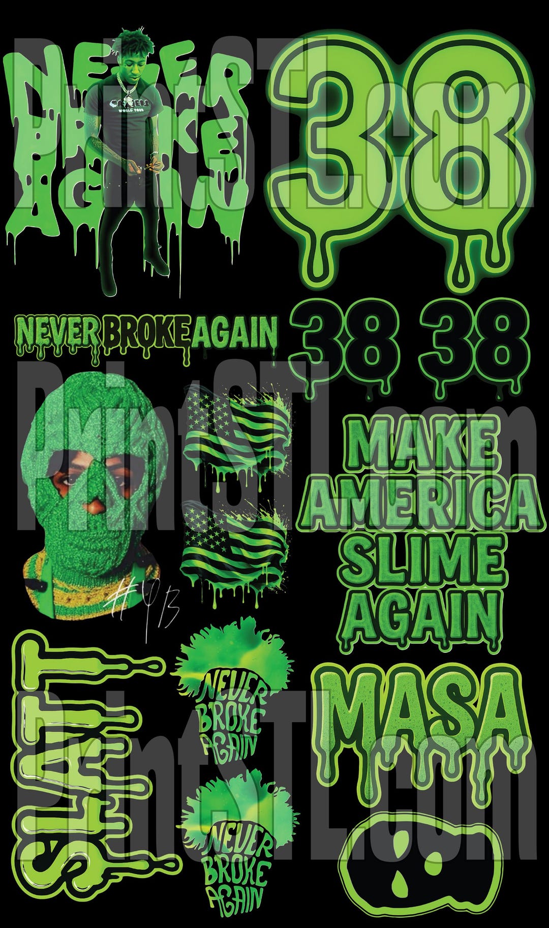 NBA Youngboy Digital Download | Slime Green “never Broke Again ...