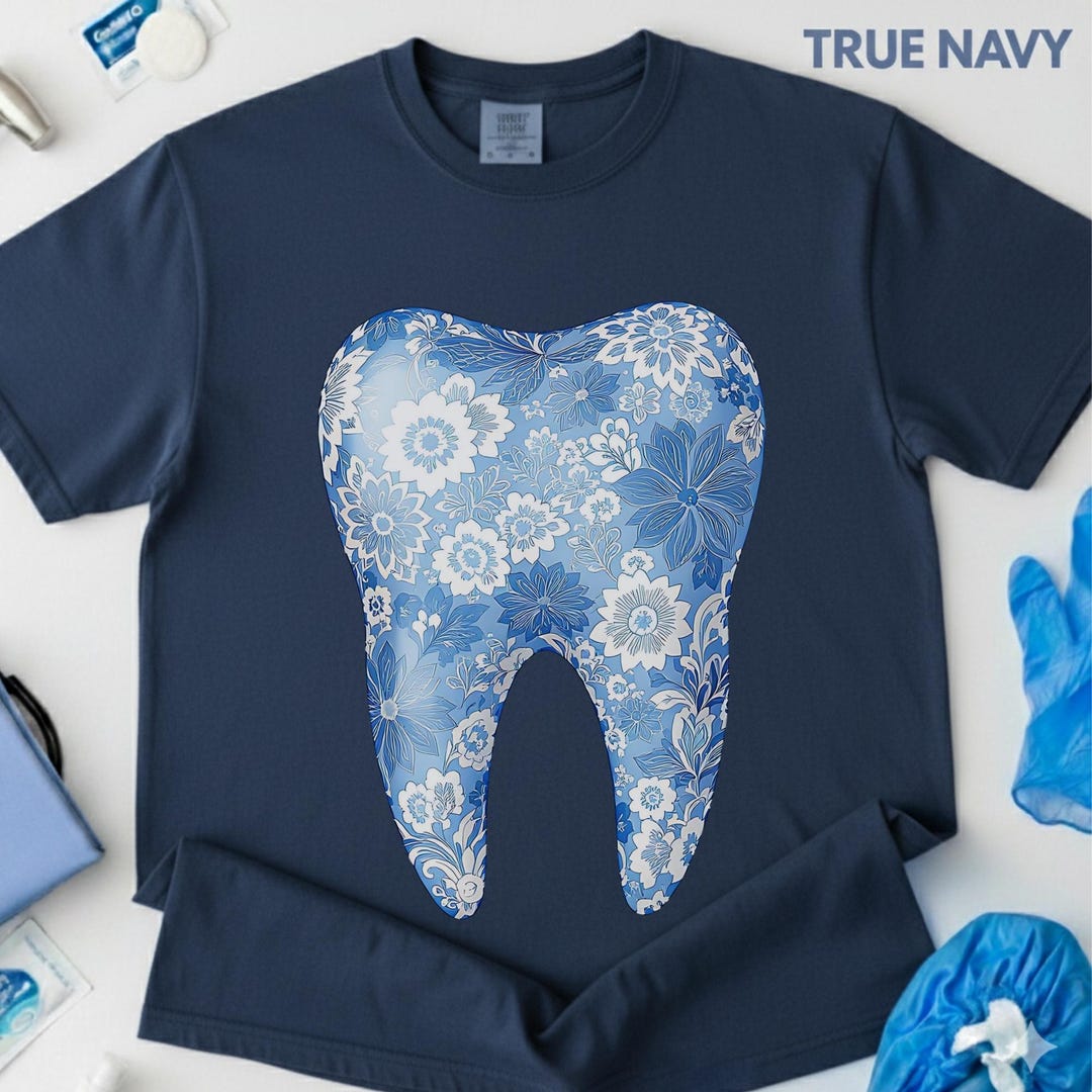 Blue Tooth Dental Assistant Comfort Colors T-shirt Dental Hygienist Tee ...