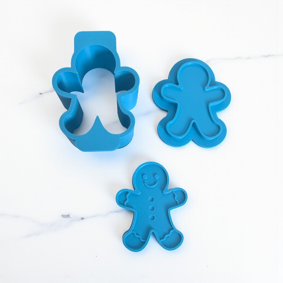 Gingerbread Man Bath Bomb Mold: 3-piece 3D Printed Christmas Molds - Etsy