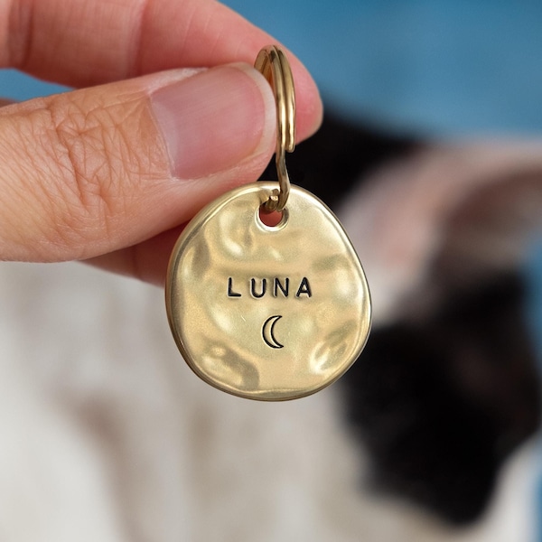 Moon Dog Tag - Etsy